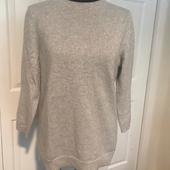Talbots | Sweaters | Euc Cashmere Talbots Sweater With Sparkle | Poshmark